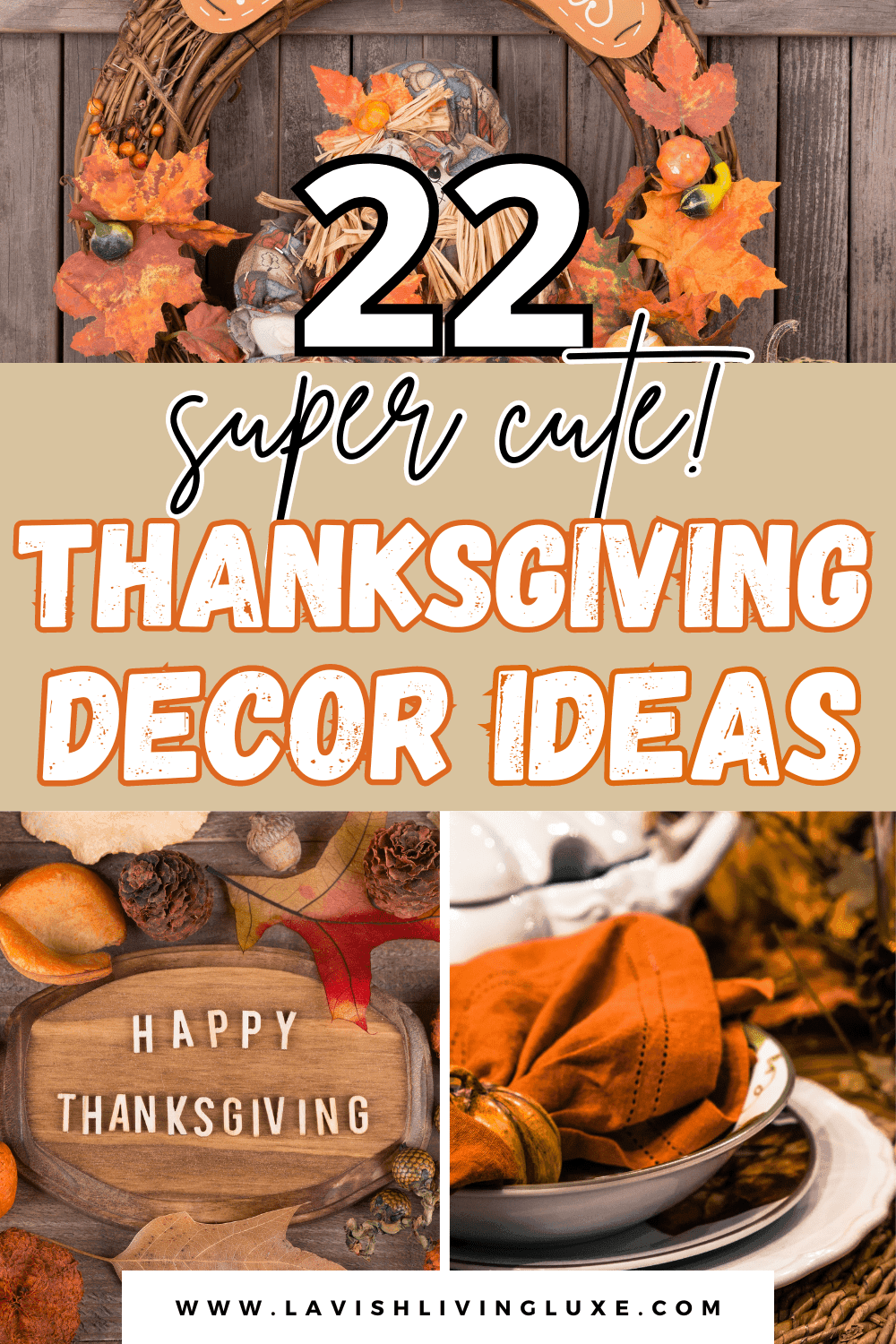 Thanksgiving Decor Ideas - 22 Super Cute Thanksgiving Decor Ideas to ...