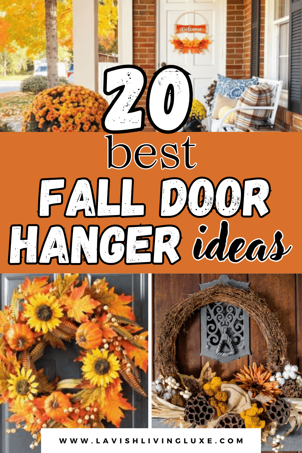 Fall Door Hangers - 20 Cute Fall Door Hangers to Decorate your Doors
