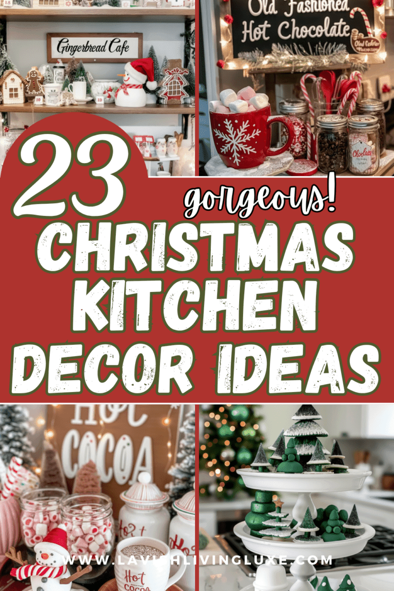 23 Super Festive & Cute Christmas Kitchen Decor Ideas to Copy